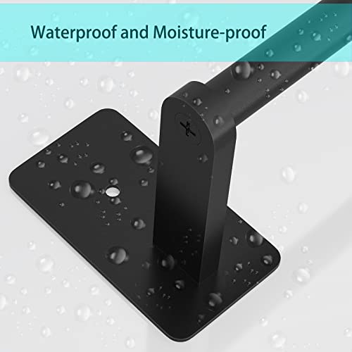 Bathroom Towel Bar, 22Inch Towel Racks for Bathroom, Heavy Duty Bath Hand Towel Holder Organizer, Wall Mounted Bathroom Hardware Accessories, Matte Black