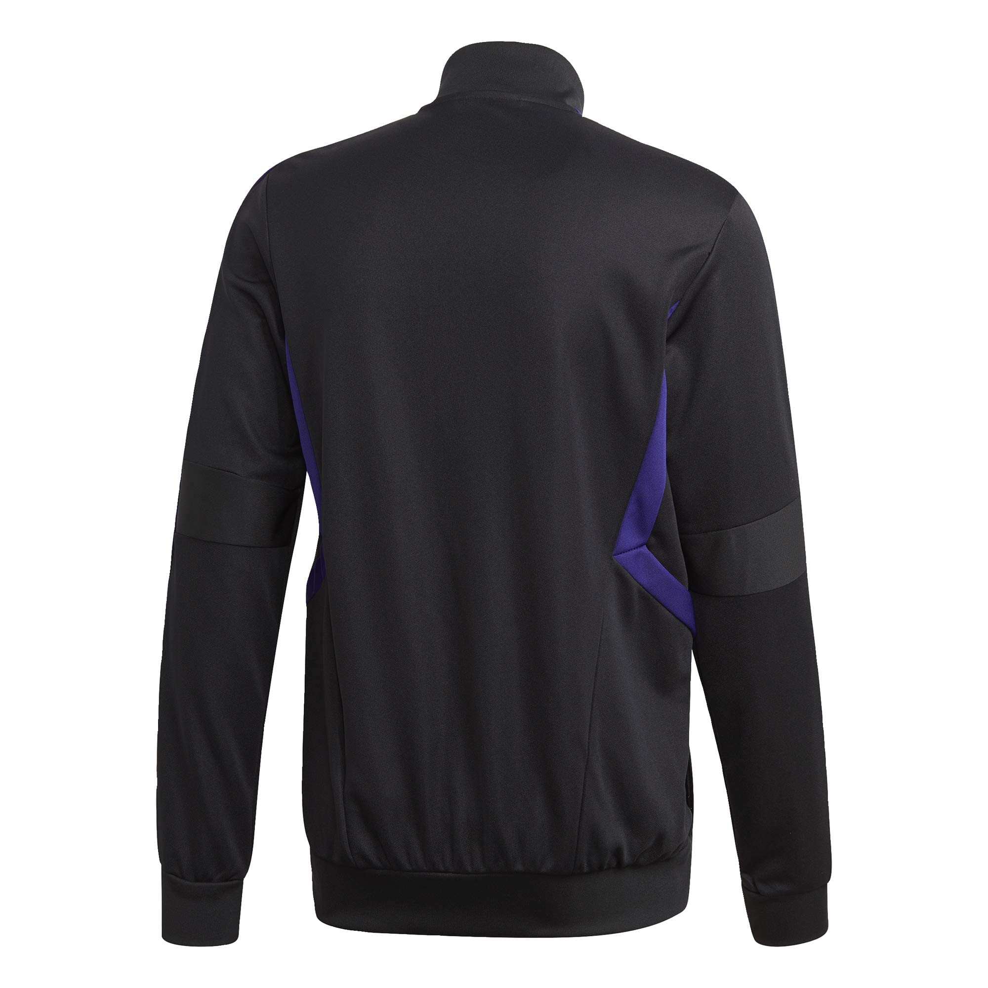 adidas Male Soccer Tiro Track Jacket , Black/Purple/Matte Silver , 2XL