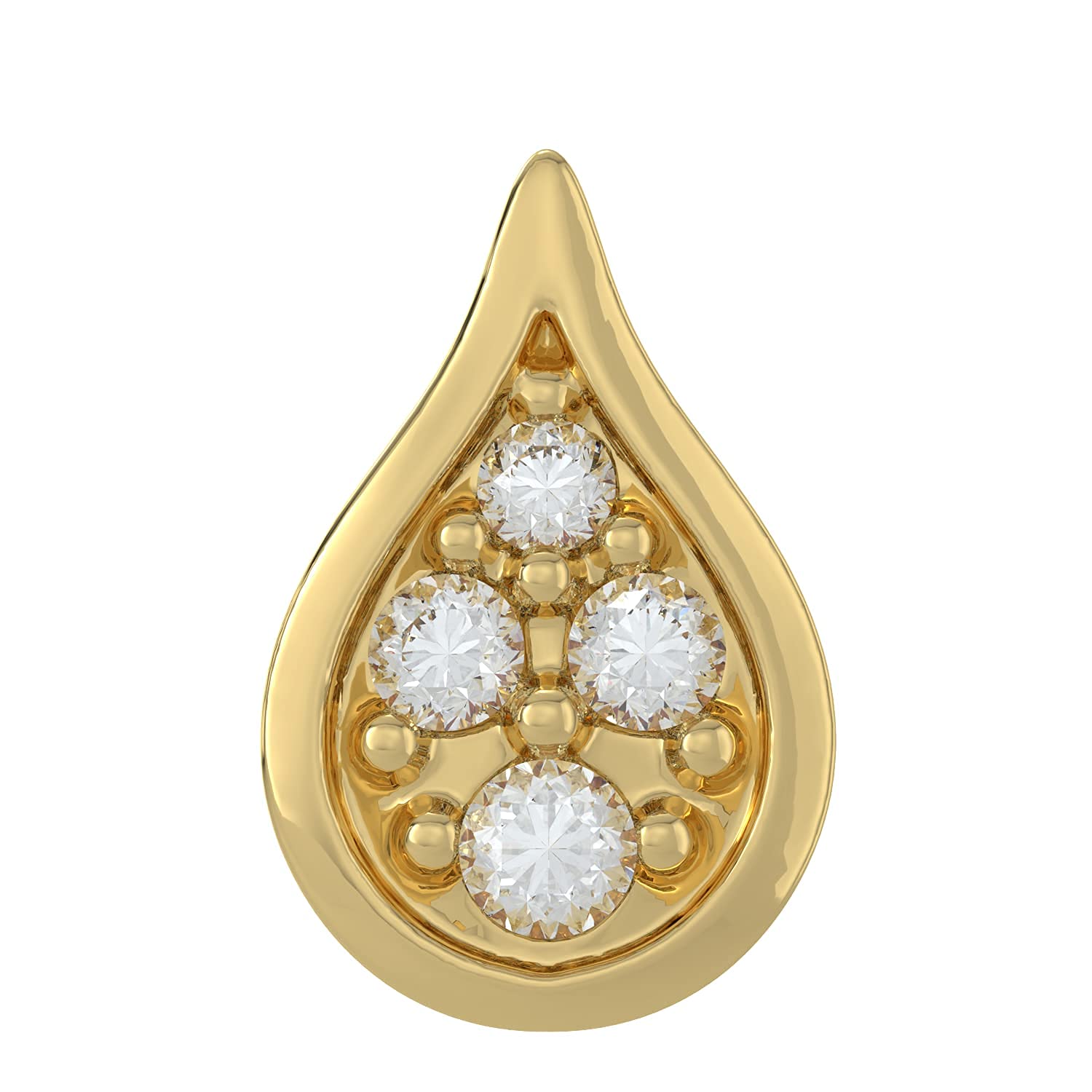 Adastra Blings Tear Drop Tooth Gems Studded 925 Sterling Silver Symbol Tattoo Nail Art Sticker