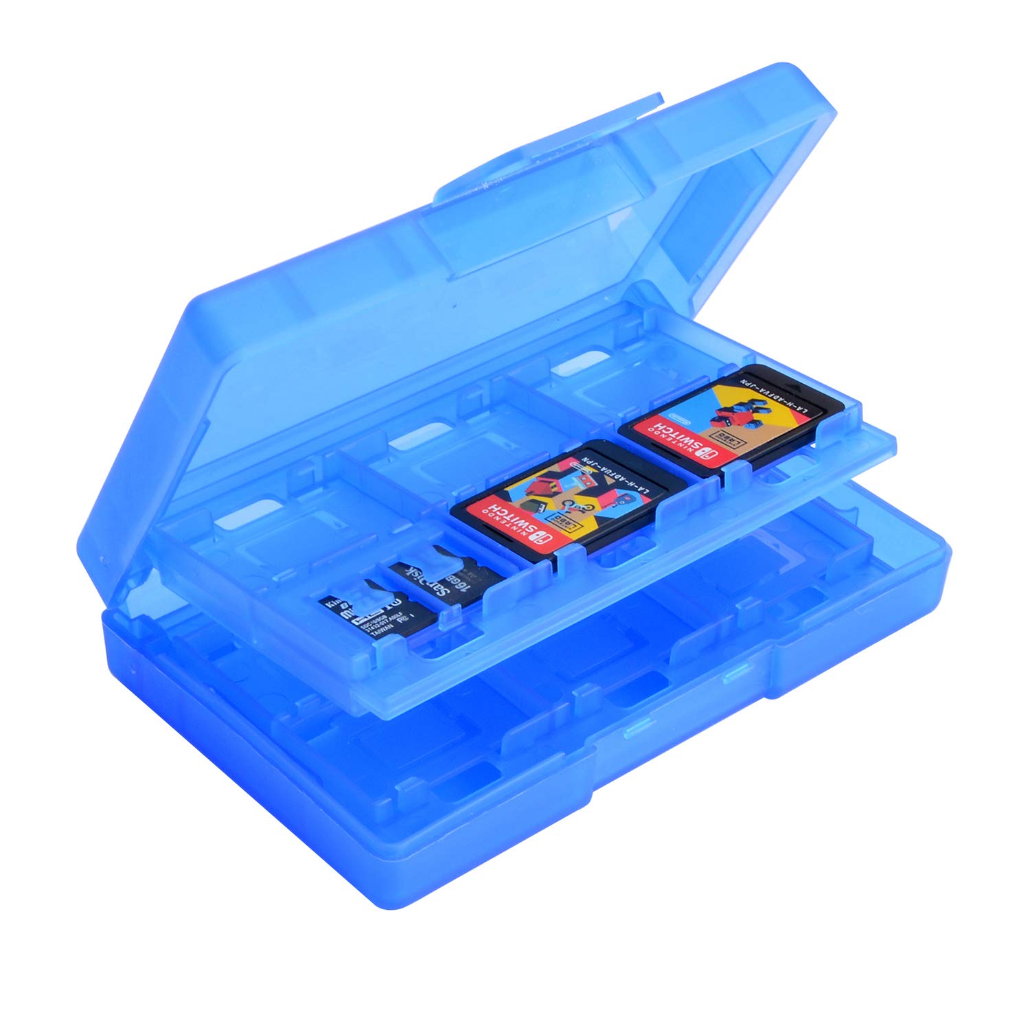 Accessories for Nintendo Switch Lite - 18 Pieces Accessories Bundle with Carry Case,Soft Pouch,TPU Cover,2 Tempered Glass Screen Protector,Thumb Grips Caps and More for Nintendo Switch Lite