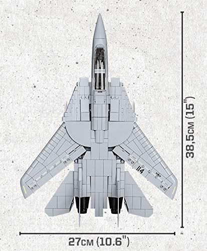 COBI Top Gun F-14A Tomcat Fighter Plane - 1:48 Scale 754 Piece Building Set with Maverick and Goose Figures