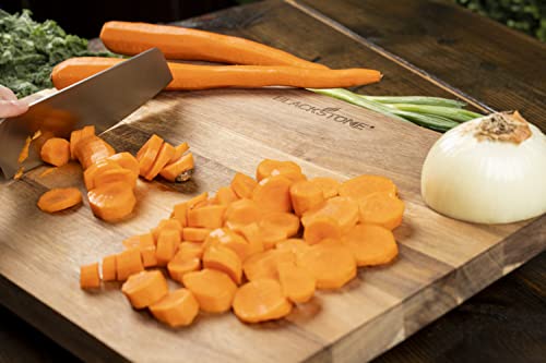 BLACKSTONE 5595 Solid Acacia Wood Griddle Cutting Board with Feet (17 x 12”)- Large and Lightweight, Premium Durable Quality to Chop Vegetables for Indoor, Outdoor, Kitchen, Easy to Clean (Rectangle)