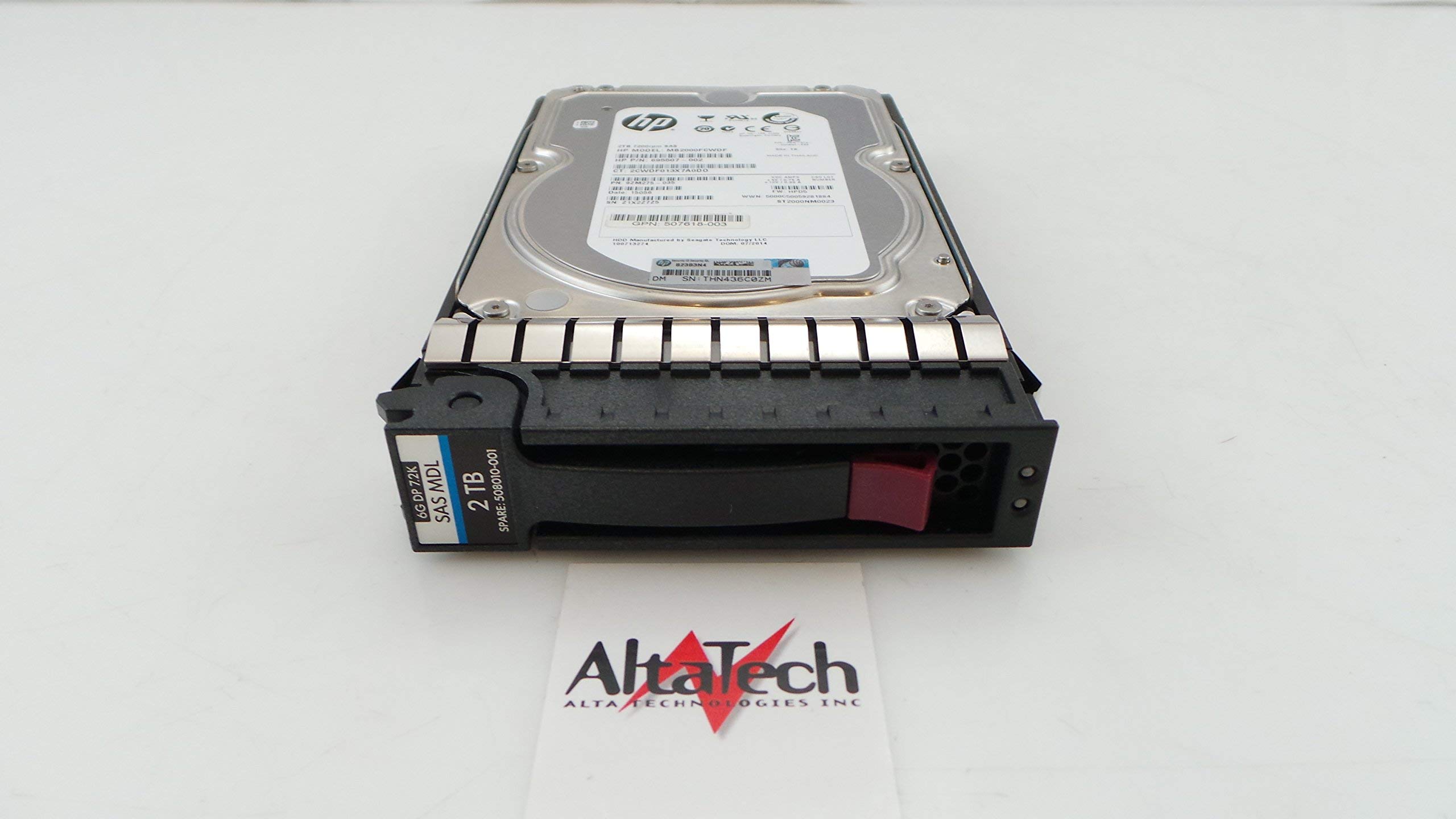 HP 508010-001 2TB 7200RPM SAS-6GBITS 3.5 HD - 507616-B21
