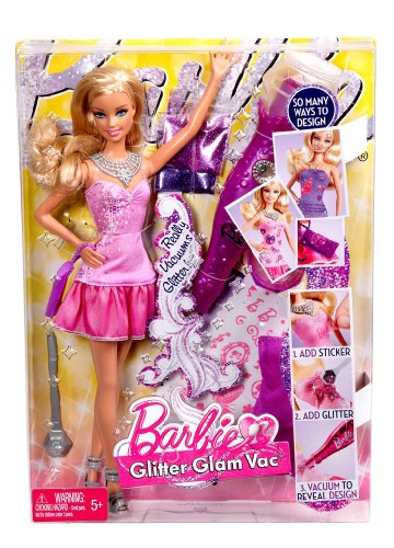 Barbie Loves Glitter Glam Vac and Doll