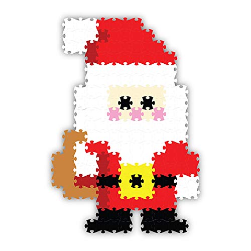 Fat Brain Toys Holly Jolly Jixelz Snowman - Holiday Picture-Building Craft Kit, 6+