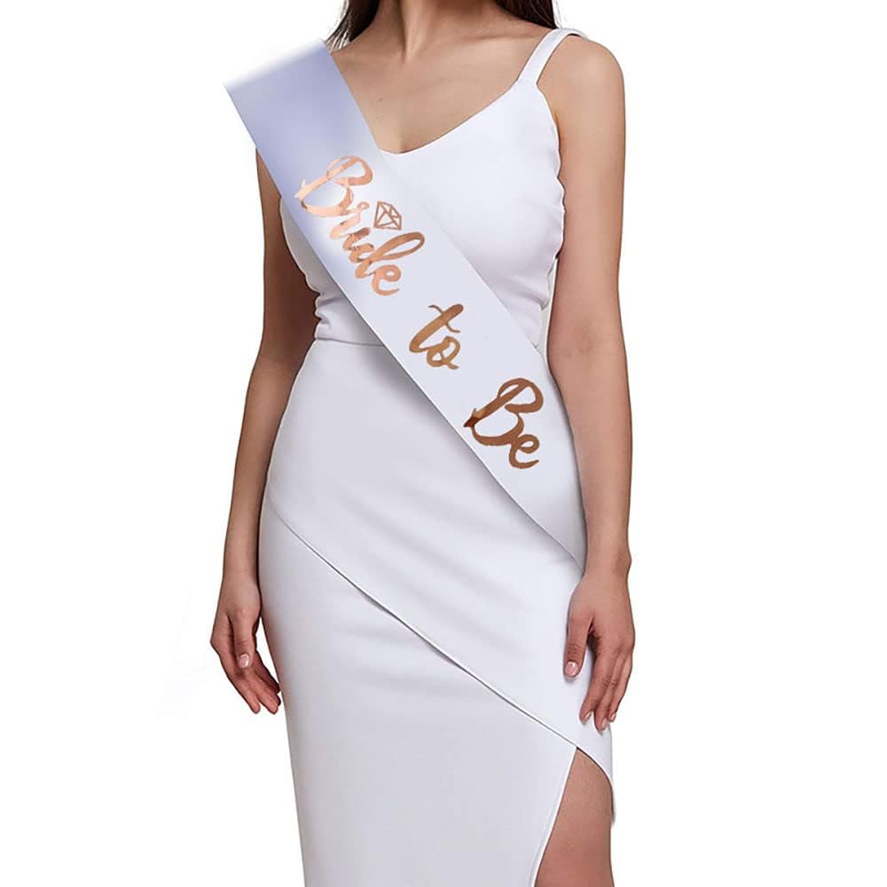 Bride to Be Sash, Bachelorette Party Sash Bachelorette Party Decorations Party Favors Accessories(rose gold)