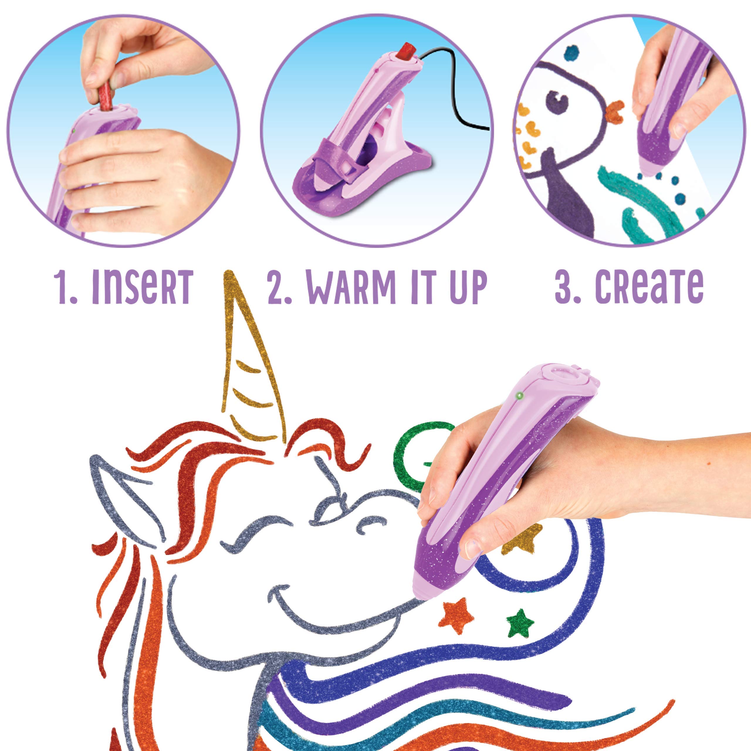 Crayola Crayon Melter Glitter, Crayon Melting Art, Gift for Kids, Ages 8, 9, 10, 11, Multi