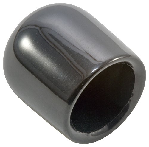 Caplugs 99394098 Plastic Round Cap VC-437-8, Vinyl, Cap ID 0.437" Length 0.500", Black (Pack of 200)