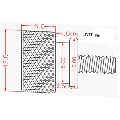 New Lon0167 Computer PC Featured Case Fully Threaded reliable efficacy Knurled Thumb Screws Sky Blue 6#-32 10pcs(id:88f 06 bb 44d)