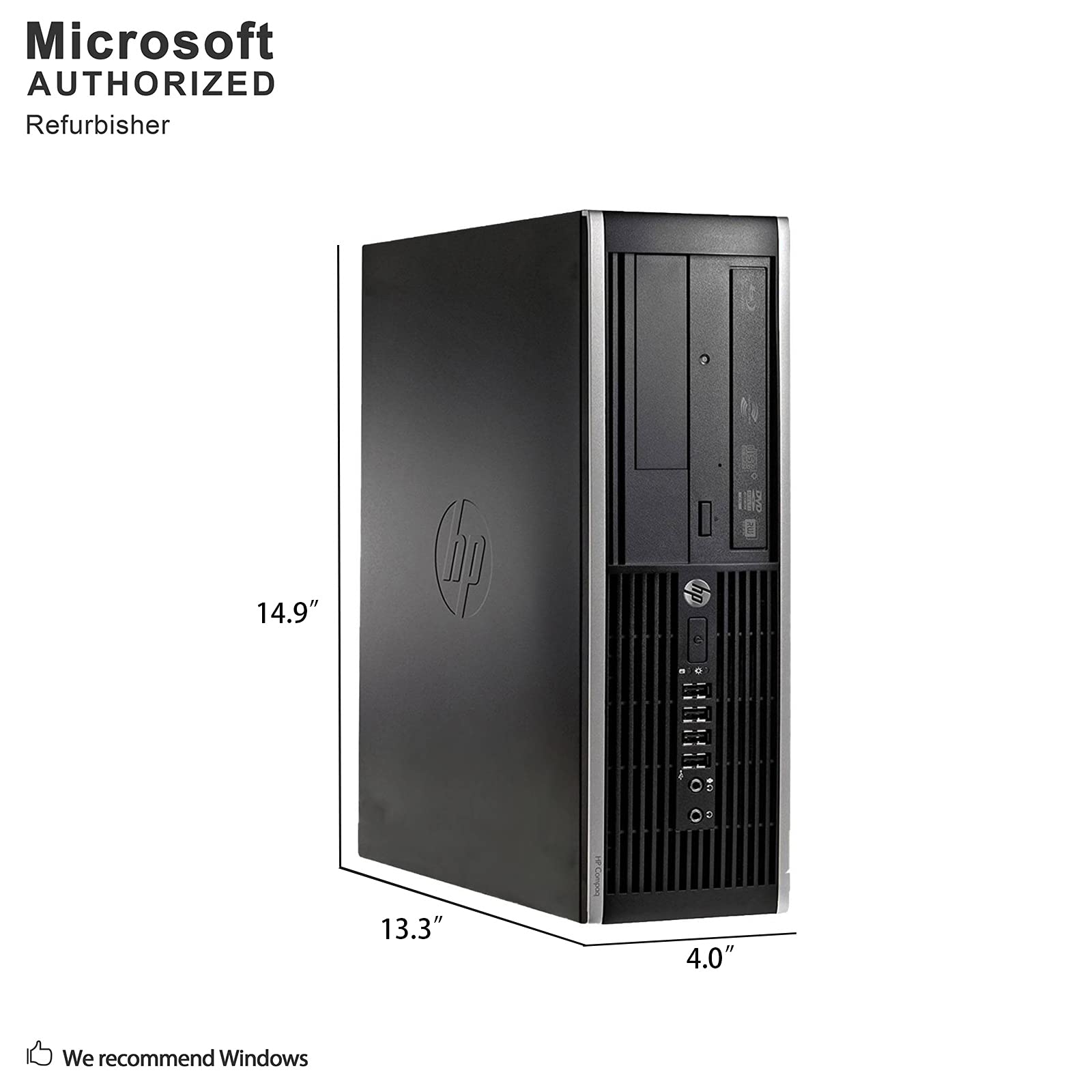 HP Elite 8100 Compatible Wireless Desktop Computer PC Intel Core i5 3.2-GHz, 16 GB Ram, 1 TB Hard Drive, DVD-RW, WiFi, Windows 10 Professional Pro (Renewed)