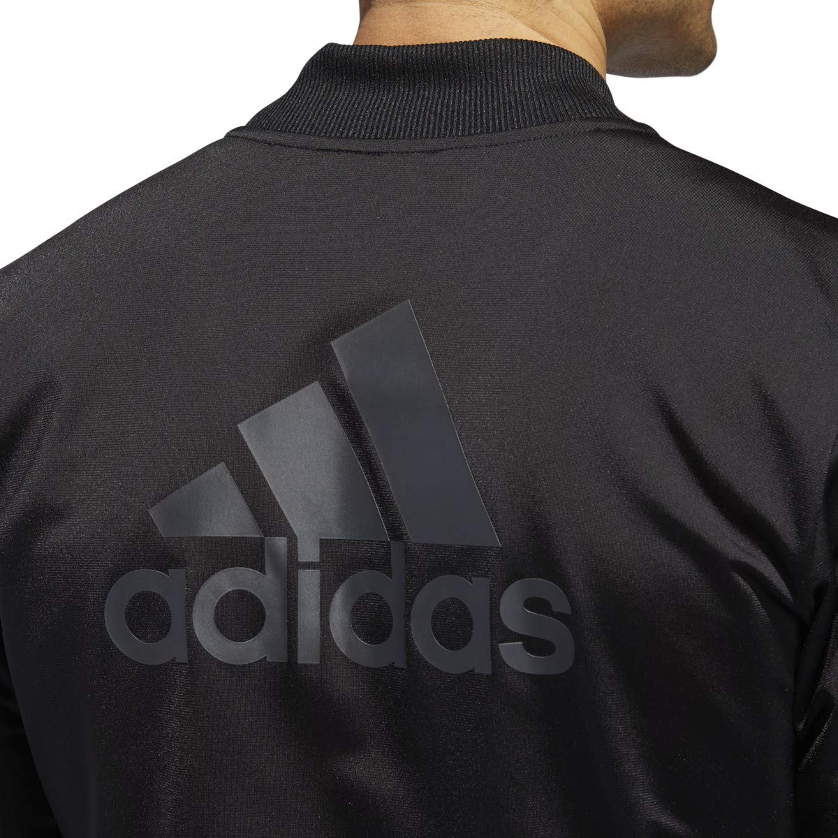 adidas Men's Athletics Id Tricot Bomber, Black, Small