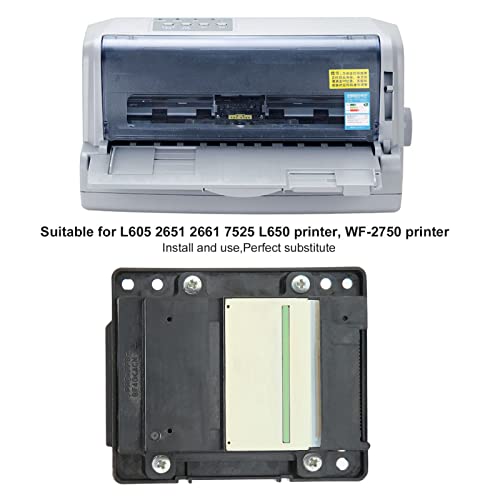 Diydeg Printhead Replacement Part for Epson, Professional Durable Print Head Replacement Kit, ABS Plastic Replaceable Printer Head Compatible with WF 2750, L605 2651 2661 7525 L650 Printer