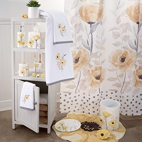 Avanti Linens - Waste Basket, Decorative Trash Can, Chic Home Decor (Marielle Collection)