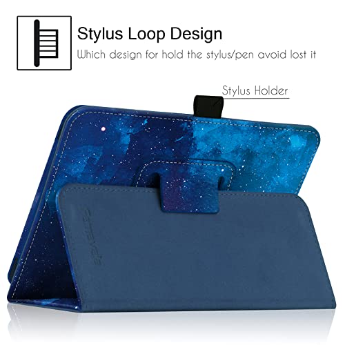Famavala Folio Case Cover for All-New Fire 7 Tablet (12th Generation, 2022 Release) Not Fit for 7th/9th Genration (Blugaxy)
