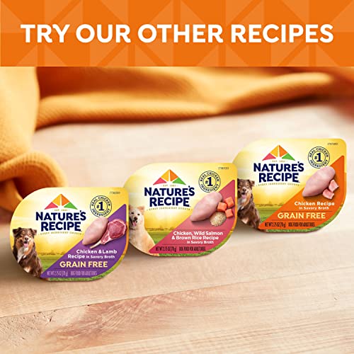 Nature's Recipe Wet Dog Food, Variety Pack, 2.75 Ounce Cup (Pack of 24)