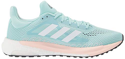 adidas Women's Solar Glide 3 Running Shoe, Frost Mint/White, 5.5