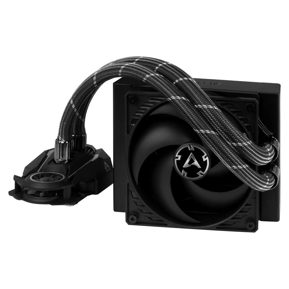 ARCTIC Liquid Freezer II 120 - Multi Compatible All-in-One CPU AIO Water Cooler, Compatible with Intel & AMD, Efficient PWM Controlled Pump, Fan Speed: 200-1800 RPM, LGA1700 Compatible - Black