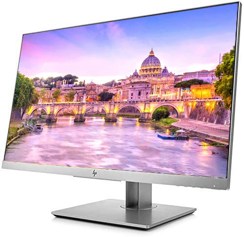 HP EliteDisplay E243 23.8 Inch IPS LED Backlit Monitor (1FH47A8#ABA) 4-Pack Bundle with Desk Mount Clamp Fully Adjustable Four Monitor Stand