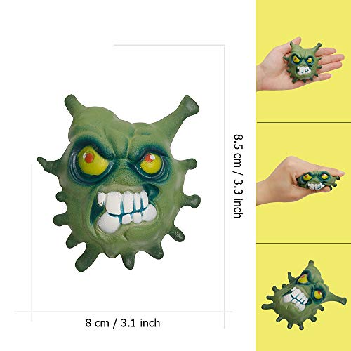 Anboor Mini Virus Squishies Small Kawaii Soft Slow Rising Scented Squishys Stress Relief Kids Toys (1 Pcs)