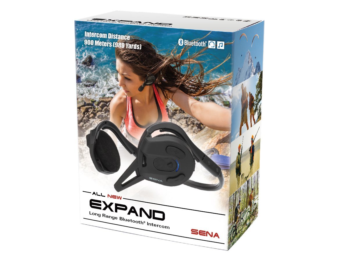 Sena EXPAND-02 EXPAND Long-Range Bluetooth Intercom and Stereo Headset , Black