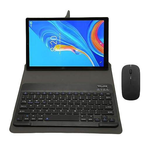Airshi 10.1 Inch 2 in 1 Tablet, 6GB 128GB HD Tablet 1960x1080 for Study (US Plug)