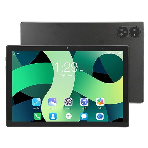 Airshi 10.1 Inch Tablet 8GB 256GB 2 in 1 Tablet with Keyboard for Daily Use (US Plug)