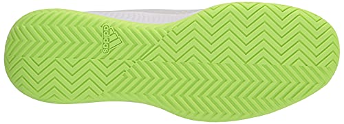 adidas Men's Defiant Generation Racquetball Shoe, White/Screaming Green/Signal Green, 13