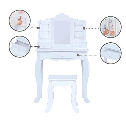 Fantasy Fields - Little Princess Anna Medium Play Vanity - White
