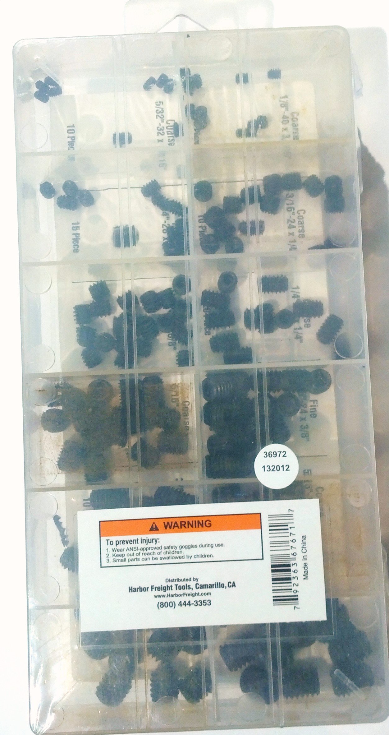 Set Screw Assortment, 150 Pc. - Storehouse
