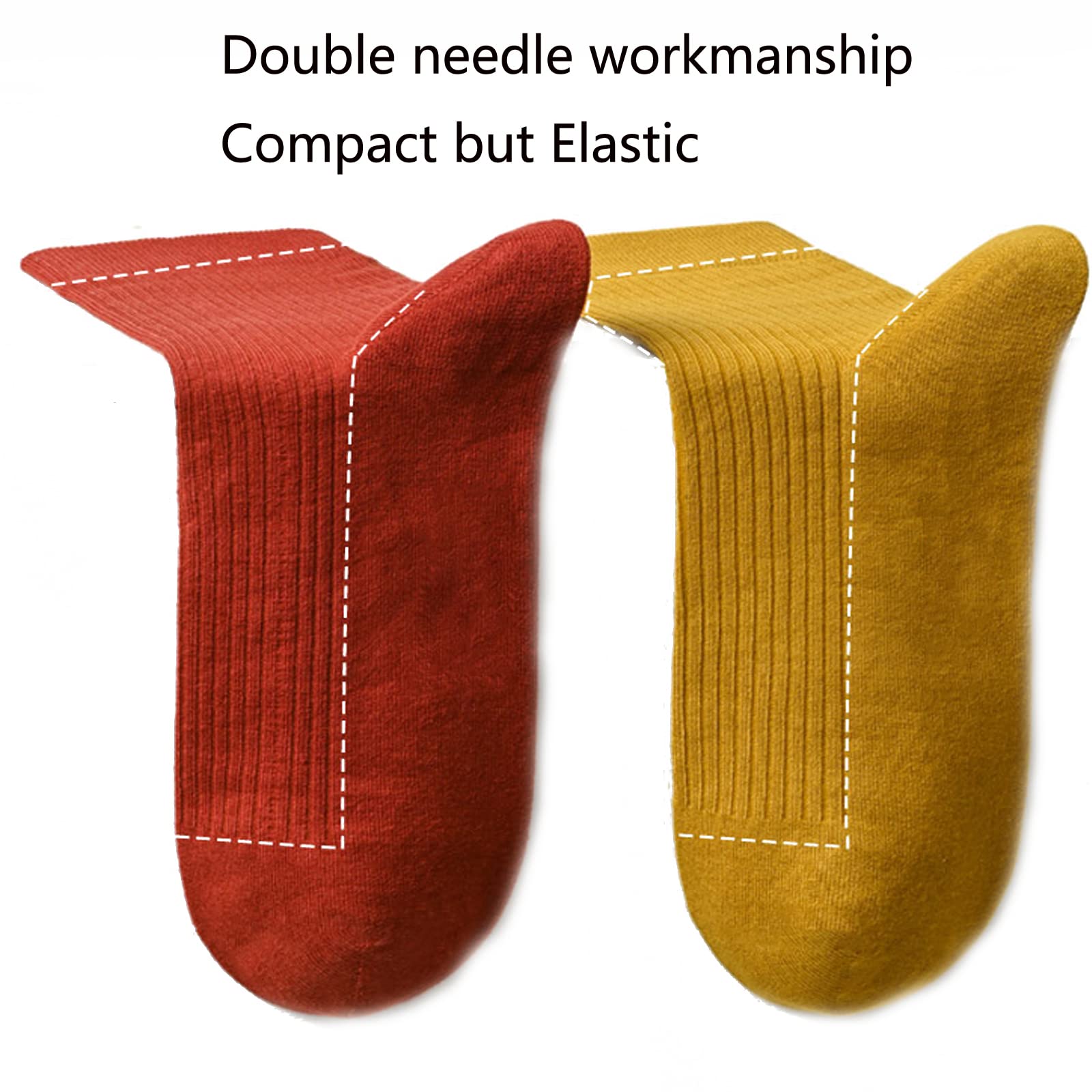 7 Pairs Unisex Cushioned Durable Cotton Socks Moisture Wicking Work Gear Sport Athletic Running (Burgundy)