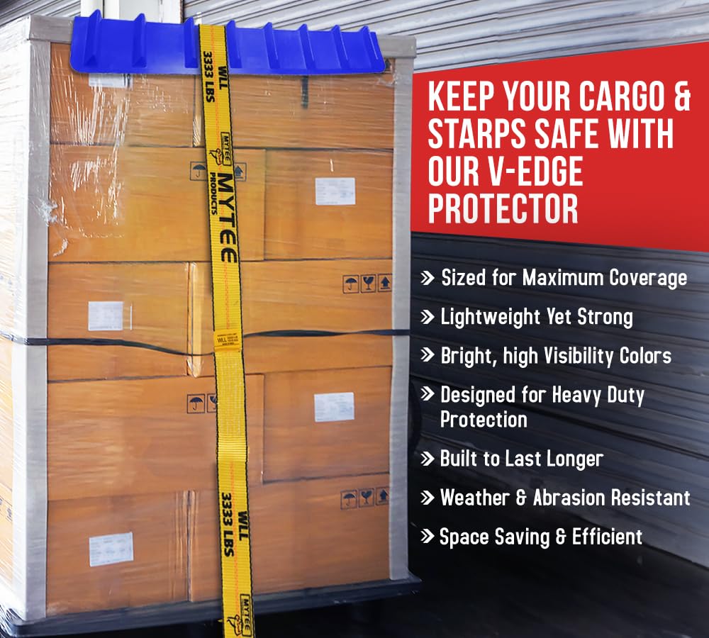 Mytee Products Blue Corner Protector V Shaped/V Edge Guard - 8" x 8" x 48" Inches