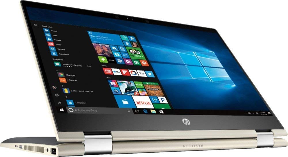 HP Pavilion X360 2-in-1 2019 Flagship 14" Full HD IPS Touchscreen Laptop/Tablet, Intel Quad-Core i5-8250U 8GB DDR4 128GB SSD 802.11ac Bluetooth 4.2 Fingerprint Reader Backlit Keyboard Win 10 (Renewed)