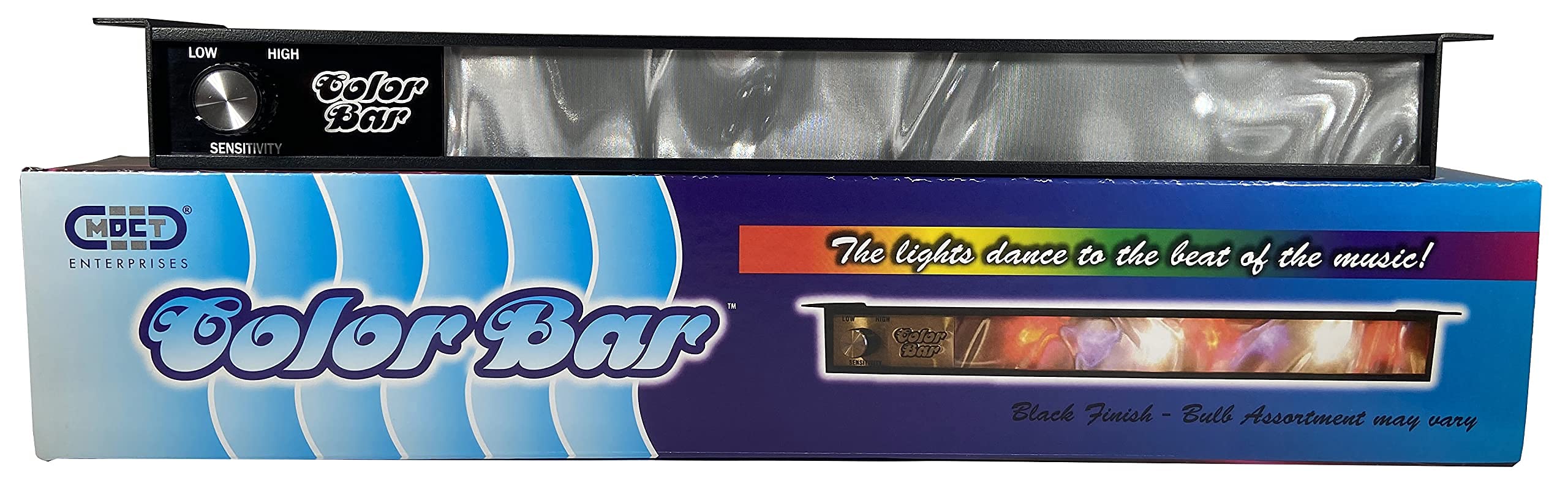 Colorbar - 16 1/2 Inches-Black/Sound Activated & Sensitivity Controlled/Vintage Car Accessory/Lowrider, Muscle Car, Trucks.