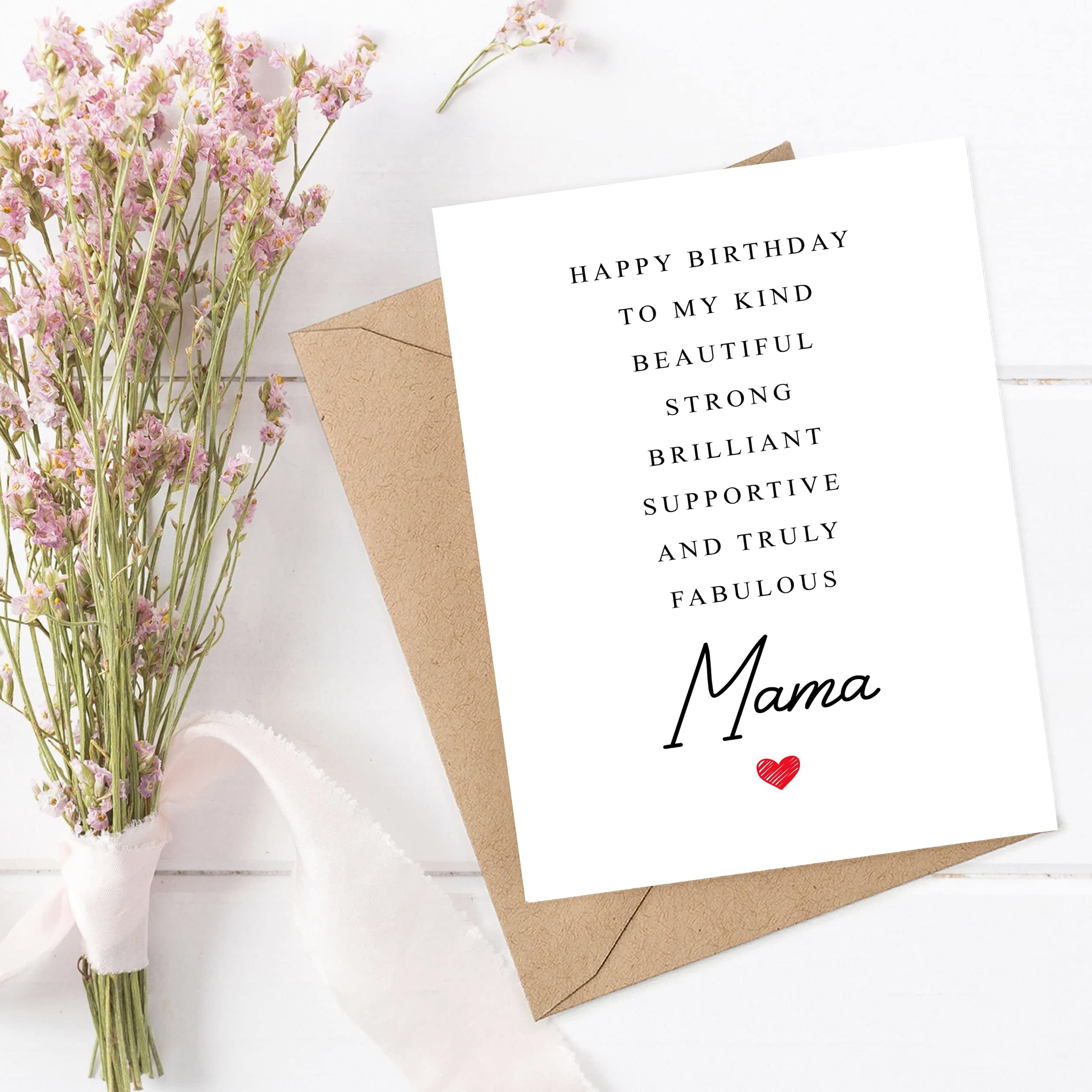 Mama Birthday Card Poem - Amazing Mama Gift - Birthday Card Mama - Special Mama Birthday Card - Birthday Card For Mama