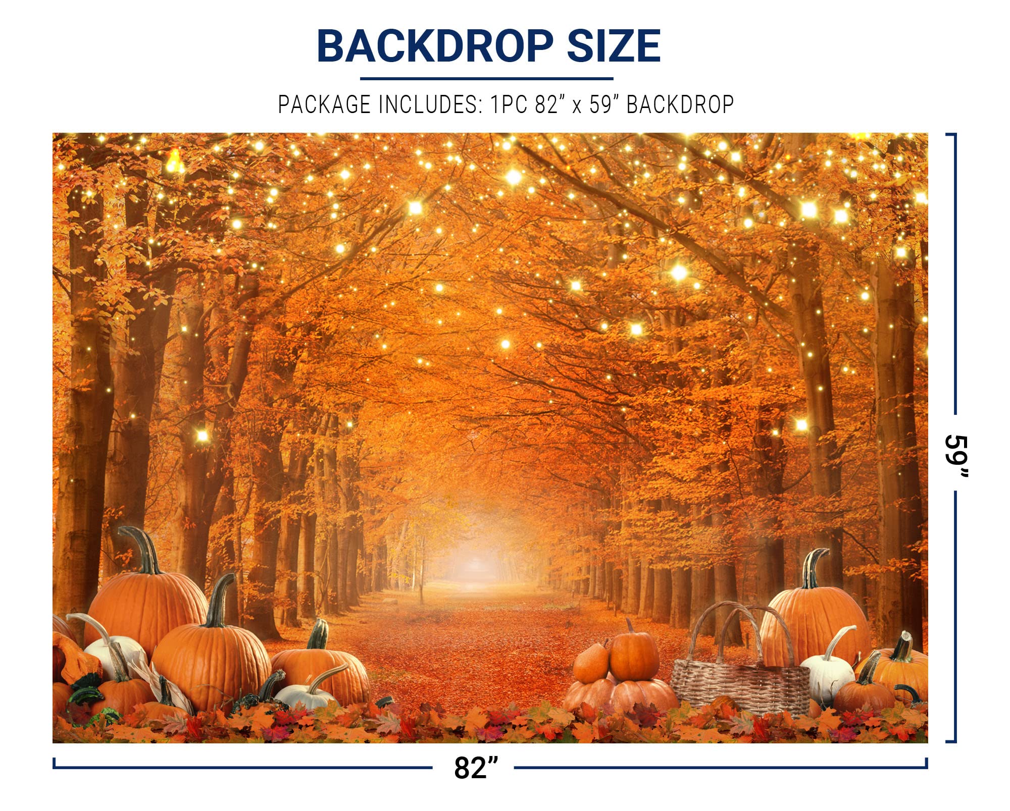 Allenjoy 7 x 5 FT Fall Photography Backdrop Thanksgiving Party Supplies Autumn Pumpkin Friendsgiving Background Decor Photo Booth Props