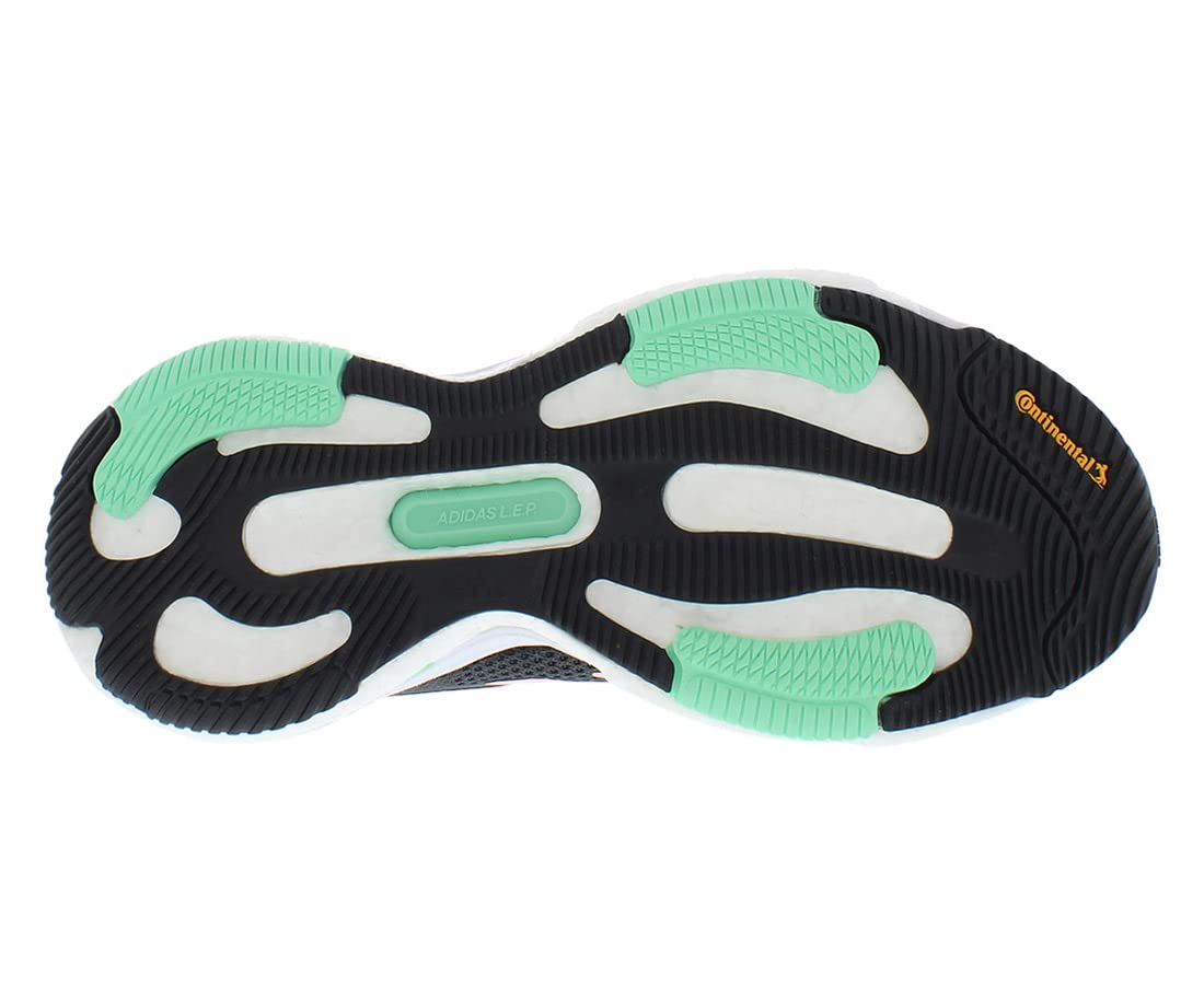 adidas Women's Solarglide 5 Grey Six/Light Flash Orange/Pulse Mint 9.5 B
