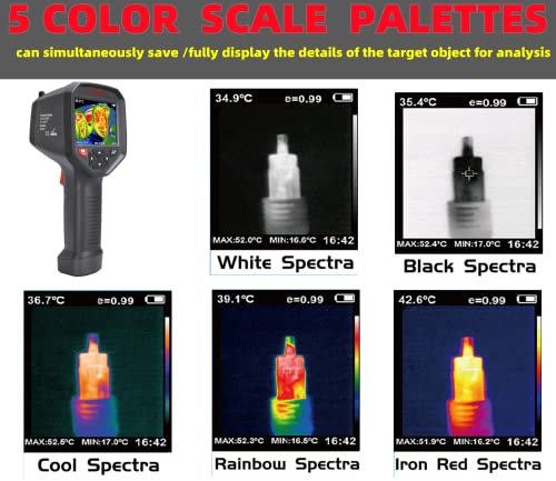 Autel MaxiIRT IR100 Thermal Imaging Camera Auto-Focus for Instant Thermal Imaging Dual Camera Overlay Feature Adjustable Emissivity Five Color Palettes Wi-Fi Image Transfer to PC or Mobile Device