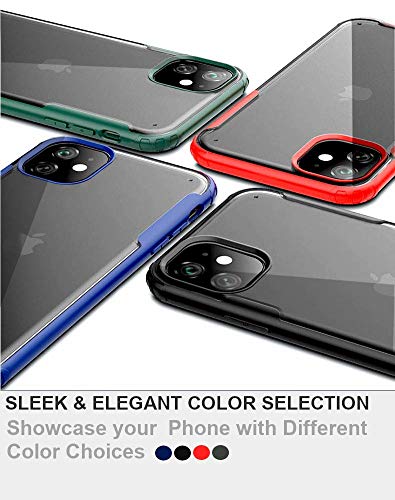 ZILLKO Compatible with iPhone 11 Case - Military Grade Drop Protection - Shockproof Phone Armor - Scratch Resistant - Lightweight - Slim Protective - Hybrid Case Designed for iPhone 11 6.1" - Black