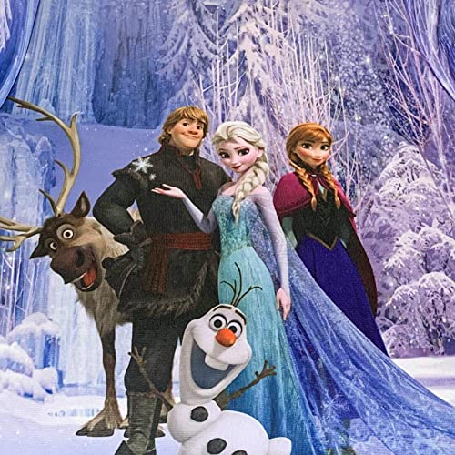 KidsEmbrace Disney Frozen Backless Booster Car Seat with Seatbelt Positioning Clip, Elsa, Anna, Olaf and Kristoff