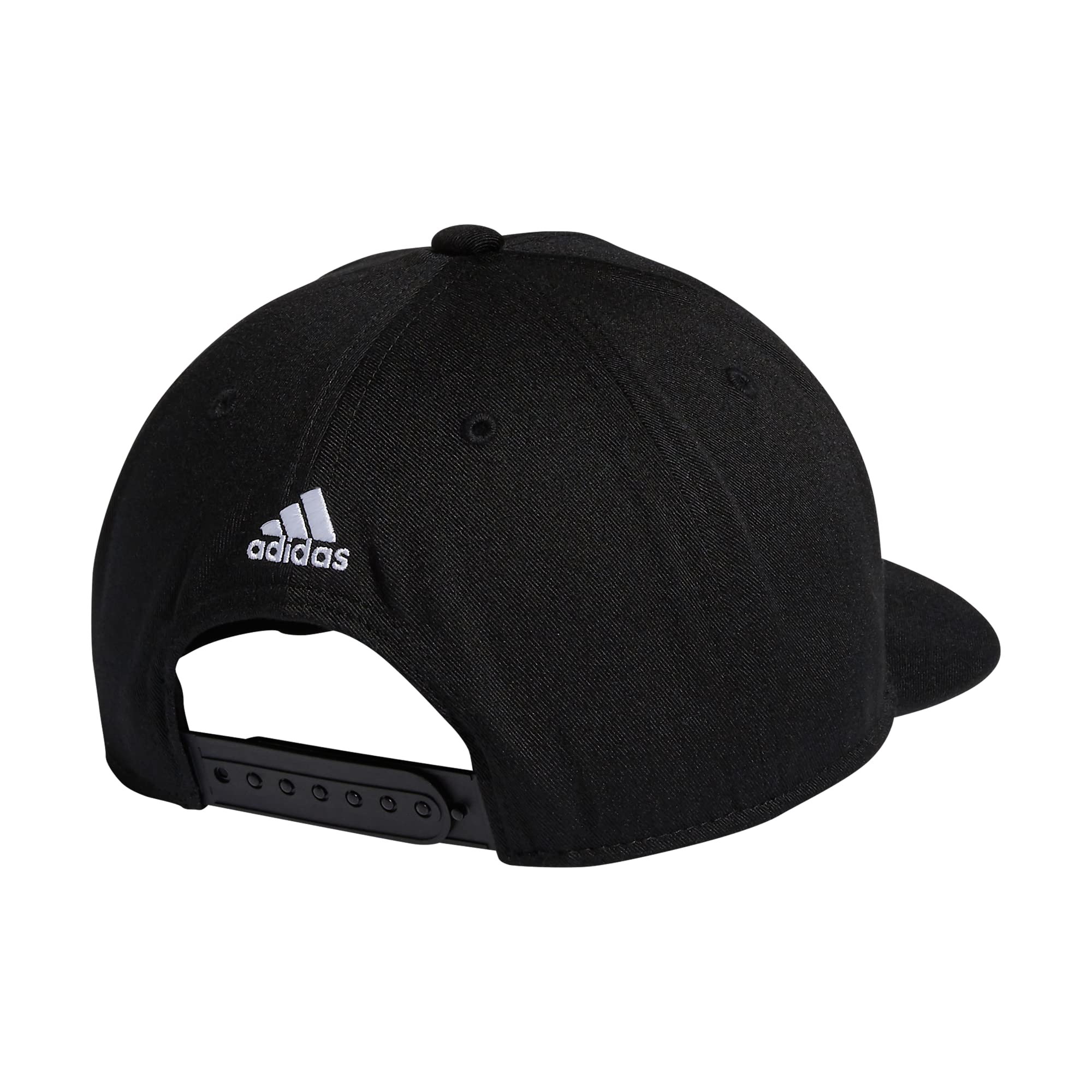 adidas Men's Excel Performance Structured Snapback Adjustable Fit Hat, Black/White/Grey Six, One Size