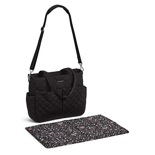 Vera Bradley Women's Performance Twill Ultimate Baby Diaper Bag, Black, One Size