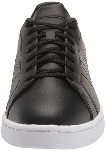 adidas Men's Grand Court LTS Racquetball Shoe, Black/Black/White, 10