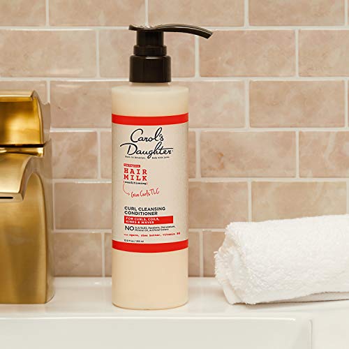 Carol’s Daughter Hair Milk Sulfate Free Cleansing Conditioner for Curls, Coils and Waves, with Agave and Shea Butter, Sulfate Free Co Wash, 12 fl oz