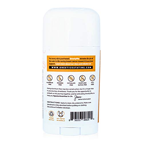 Natural/Aluminum-Free Deodorant for Sensitive Skin (baking soda free): Paraben Free, Phthalate Free, Not Tested on Animals | (Coconut Mango)