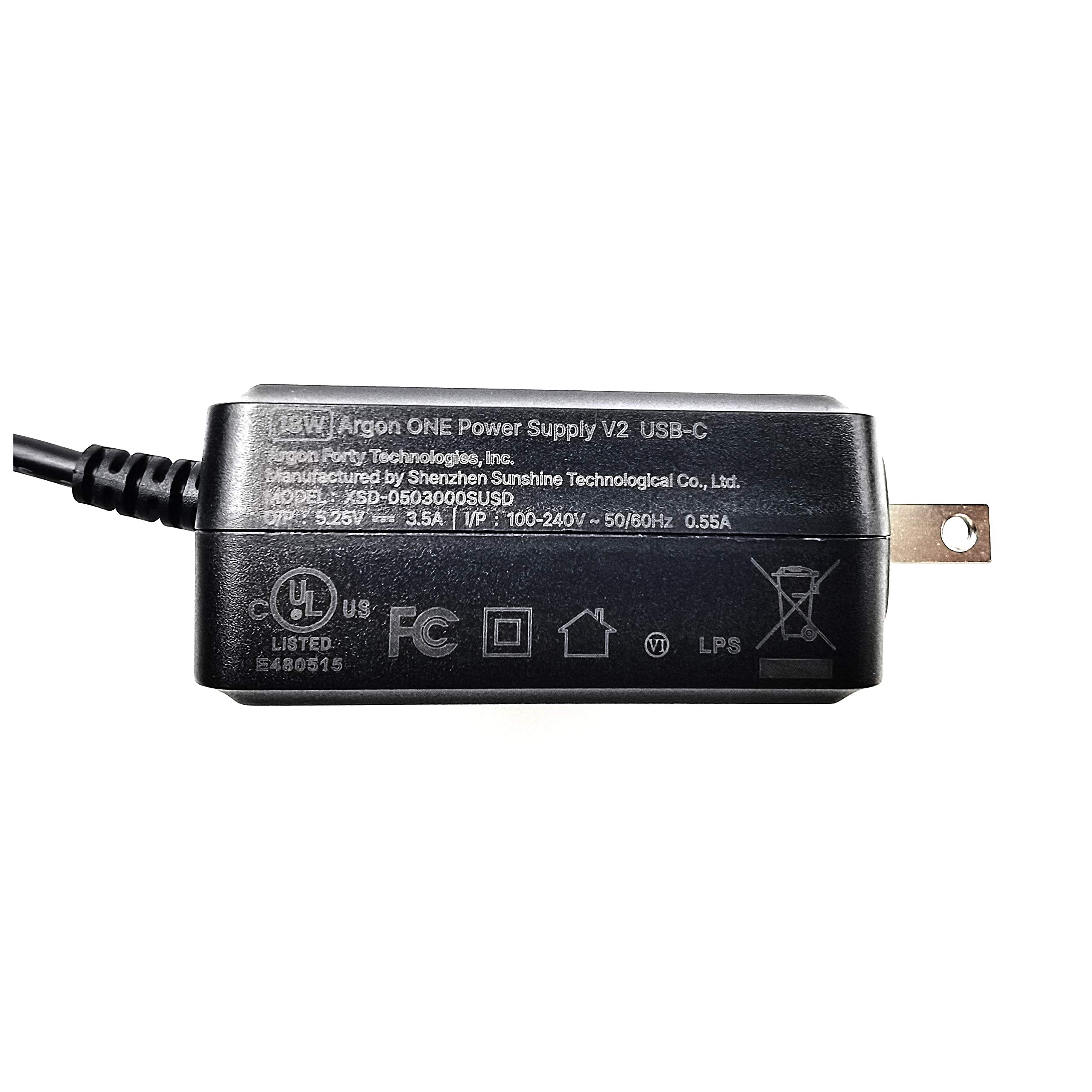 Argon NEO Case with USB Type-C Power Supply for Raspberry Pi 4 | Supports Cooling Fan, Camera, and LCD Display | GPIO and PoE Pins are Accessible