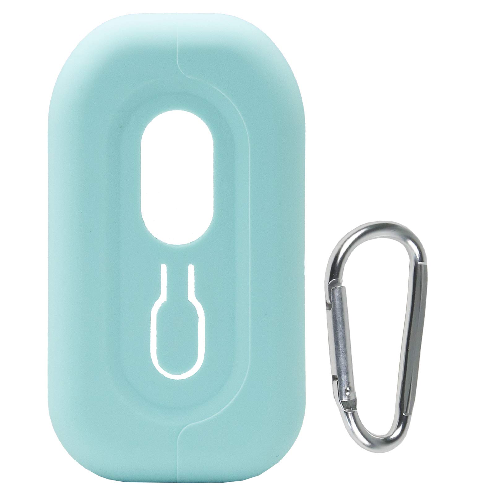co2CREA Silicone Cover Replacement for JBL GO3 Go 3 Eco Waterproof Ultra Portable Bluetooth Speaker (Teal Case)