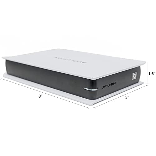 Avolusion PRO-5X Series 8TB USB 3.0 External Gaming Hard Drive for PS5 Game Console (White) - 2 Year Warranty (Renewed)