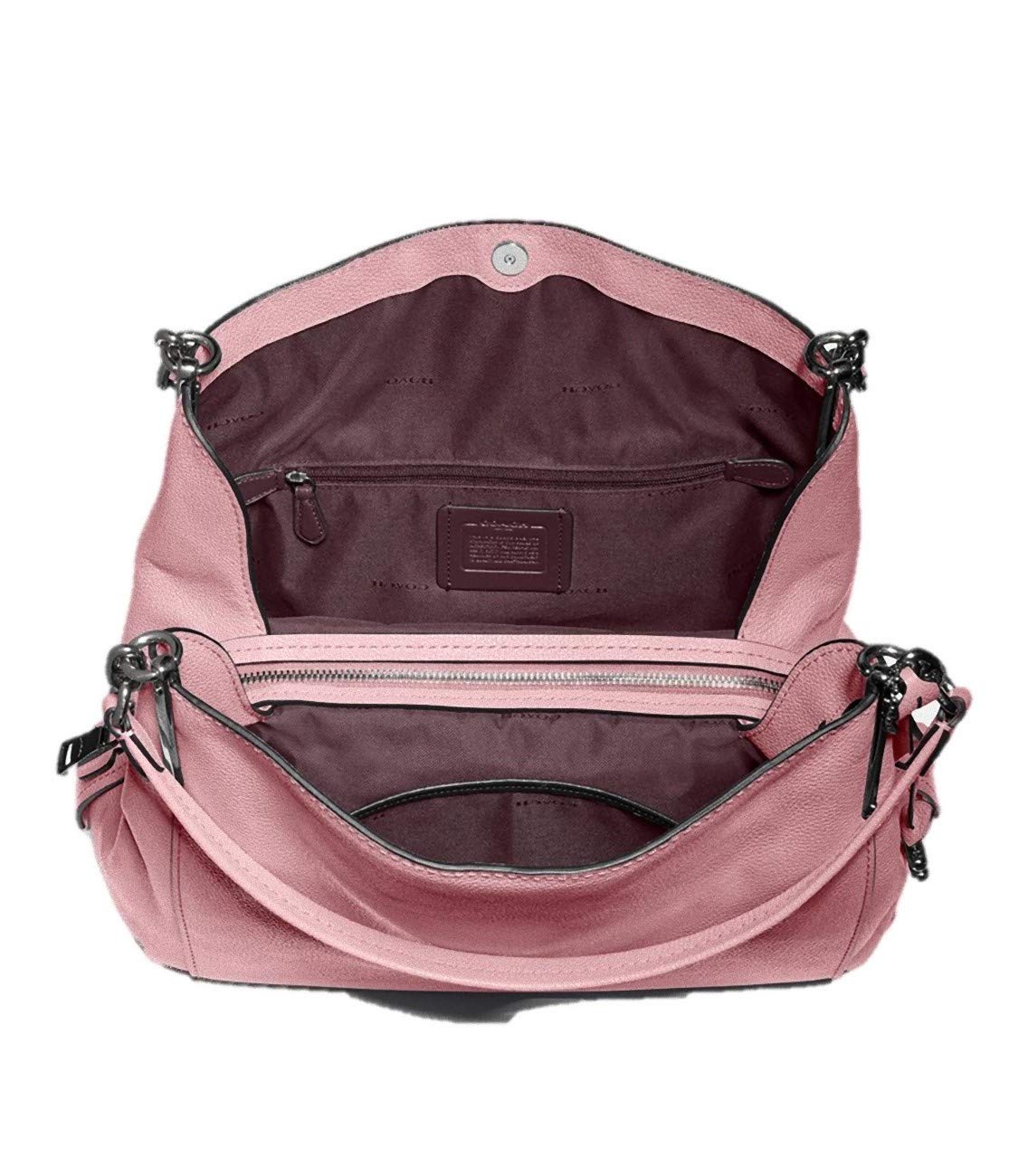 COACH Dalton 31 Leather Shoulder Bag Pewter/Aurora