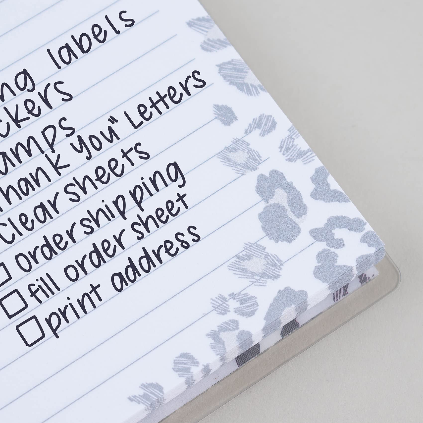 7" x 9" Spiral - Bound College Ruled Notebook – Leopard. 160 Lined Page Note Taking & Writing Notebook. 80 Lb. Thick Mohawk Paper. Stickers Included by Erin Condren.