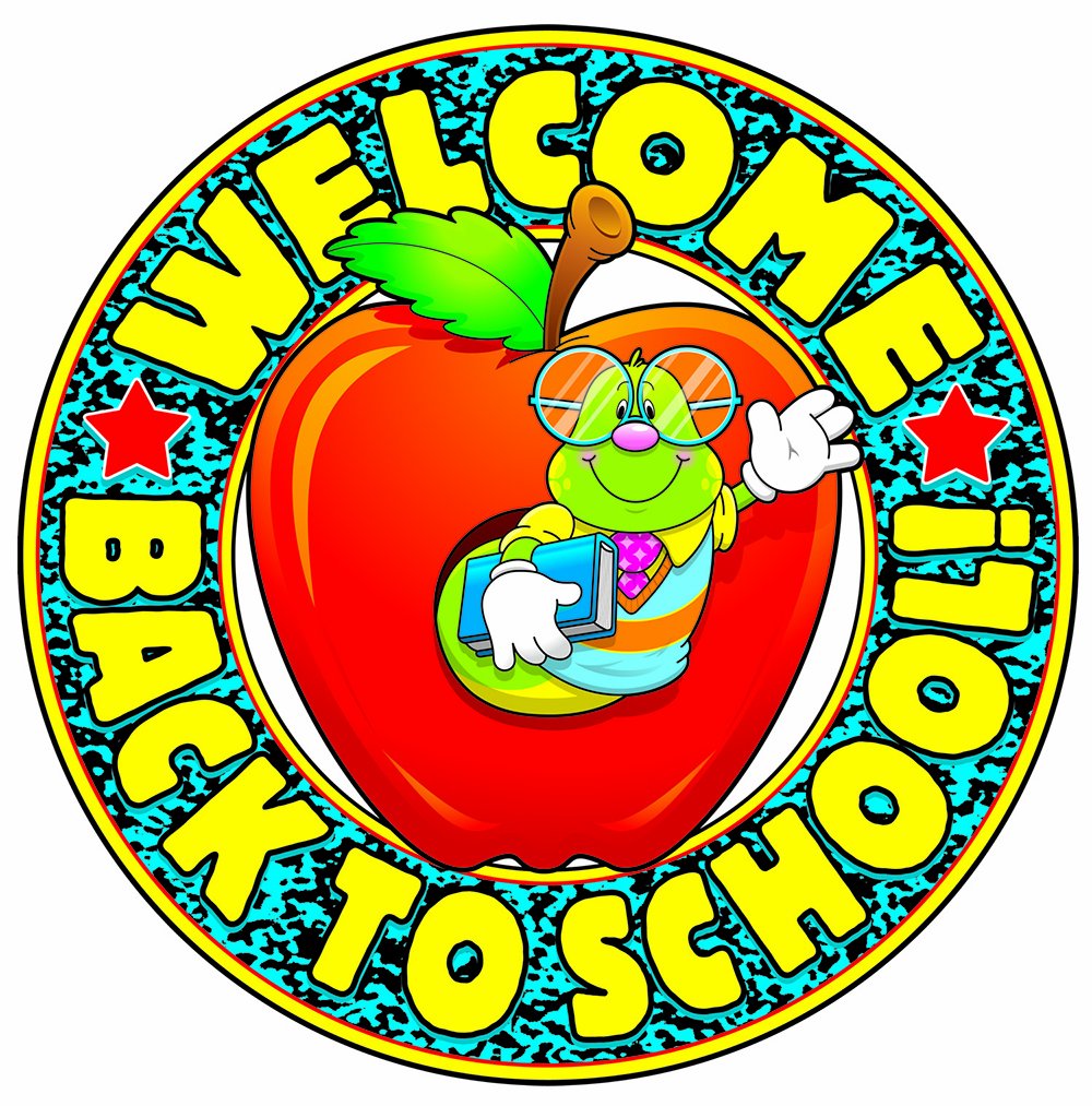 Carson Dellosa Welcome Back to School! Two-Sided Decoration (4161)